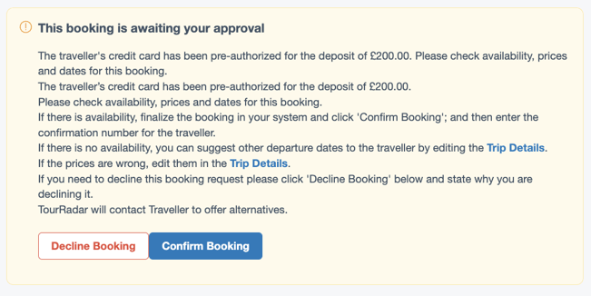 How to Manage a Pending Booking?