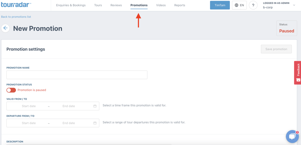How to Add a Promotion?