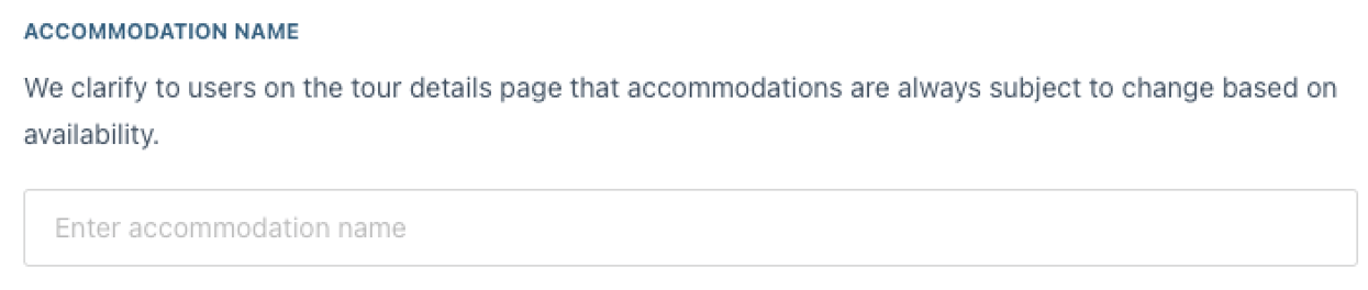 How to Add Accommodation Details to an Itinerary?