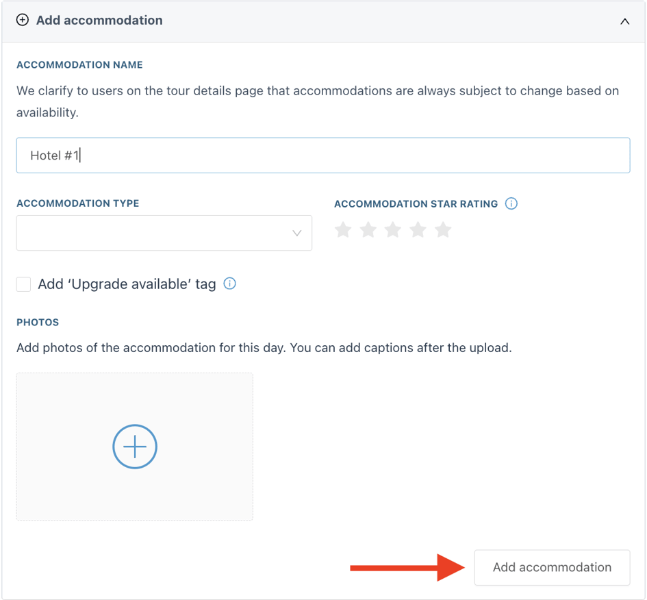 How to Add Accommodation Details to an Itinerary?